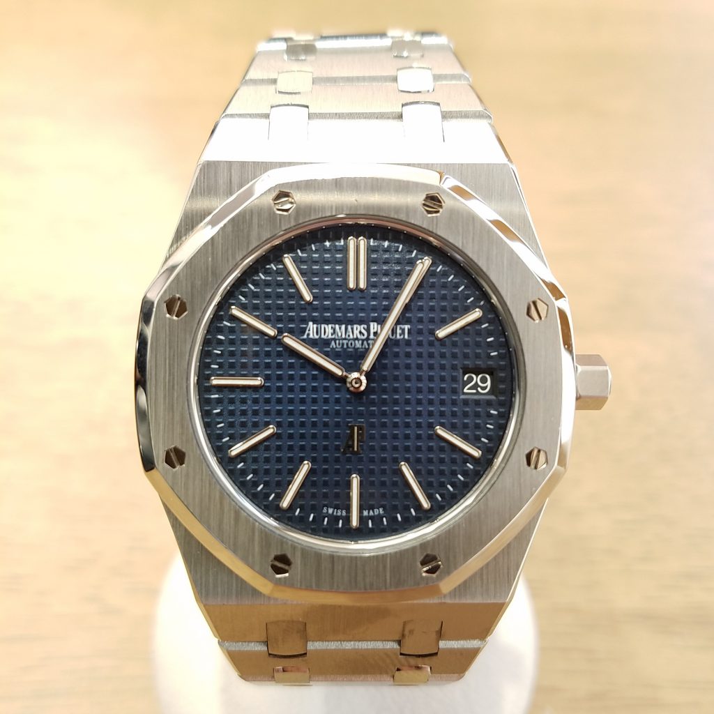 オーデマピゲ ロイヤルオークエクストラシン 15202ST 1st仕様文字盤 細ロゴ、ビッグタペストリーモデル 中古極美品 - GenTle