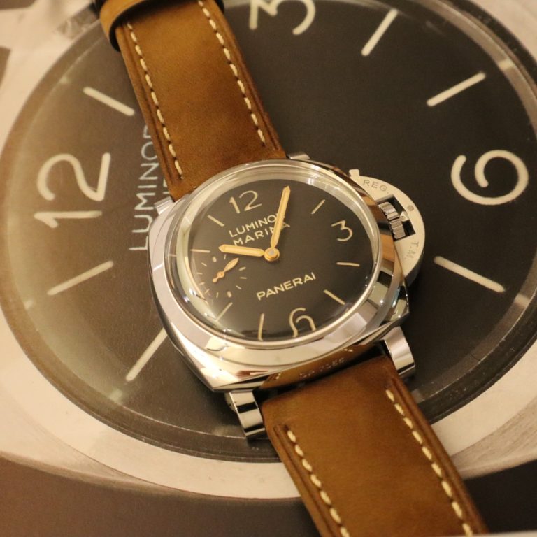 パネライ ルミノールマリーナ1950 47mm 背面パワーリザーブ PAM00422 AA番 2024年3月最終年代製造 ノンポリ極上美品 ...